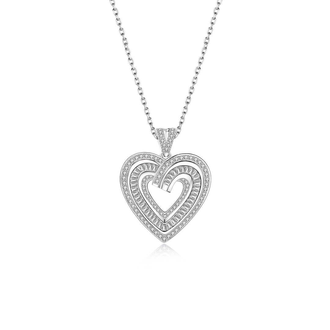 2 Ct Diamond Heart Pendant Necklace With Chain Diamond Necklace Women 2-ct-diamond-heart-pendant-necklace-with-chain-diamond-necklace-women