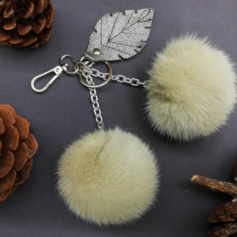 Mink Rabbit Keychain - Etsy
