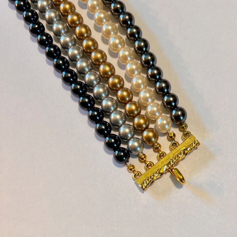 Multi-strand Pearl Bracelet Vintage 7 Length Joan Rivers Collection 5 ...