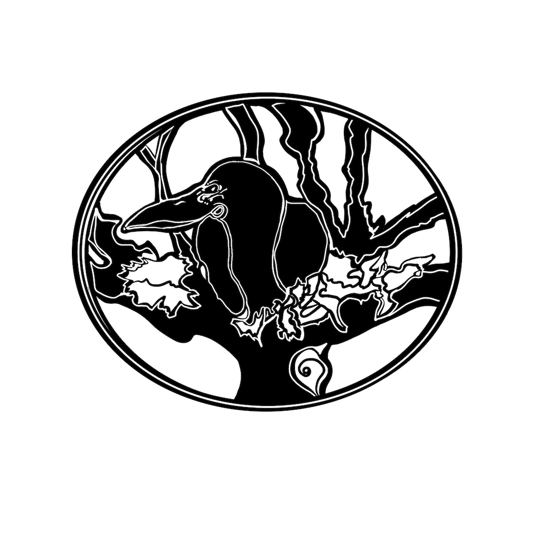 Crow Transparent PNG Graphic - Etsy