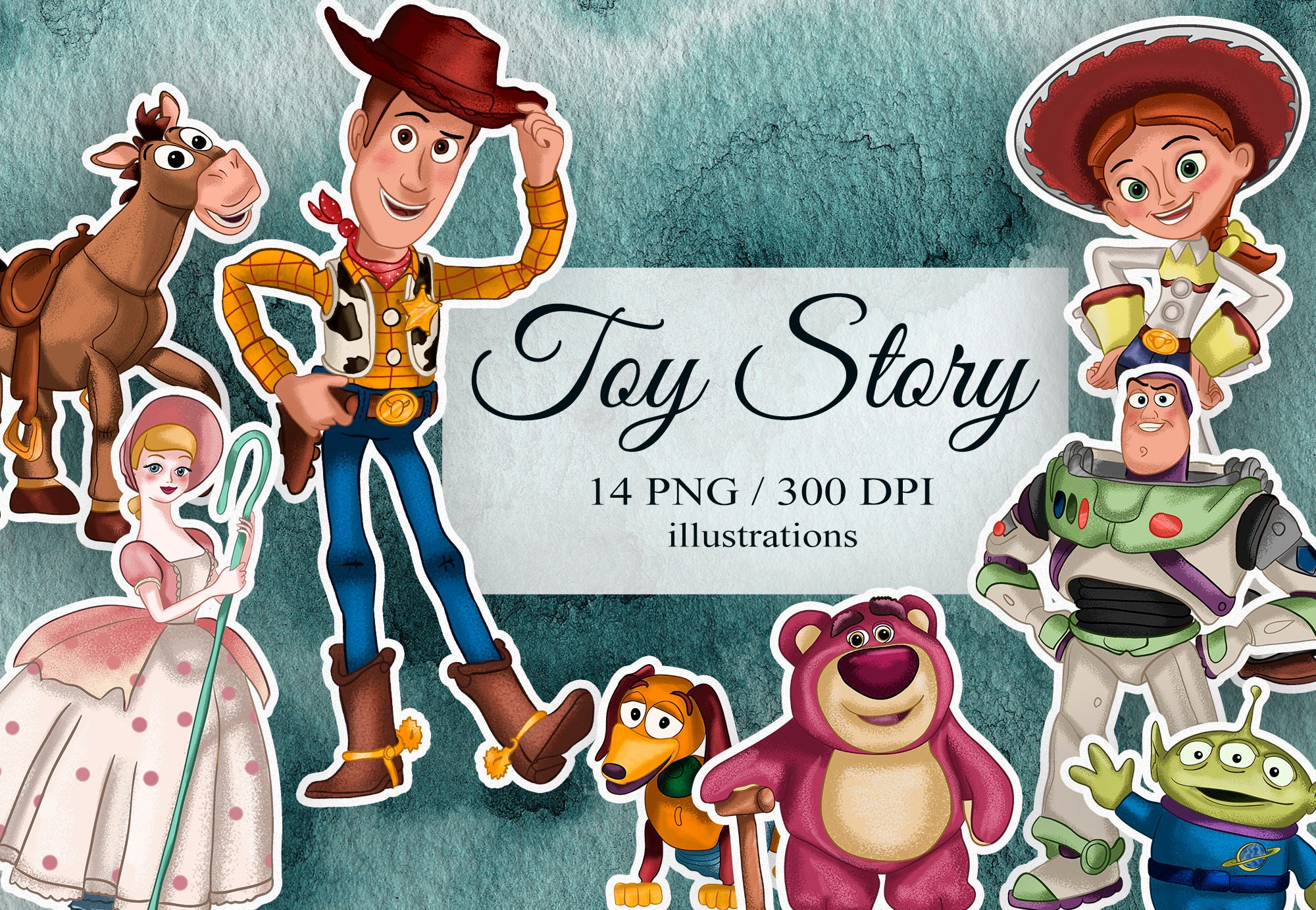 Toy Story Toy Story Clip Art Disney Clip Art Digital | Etsy