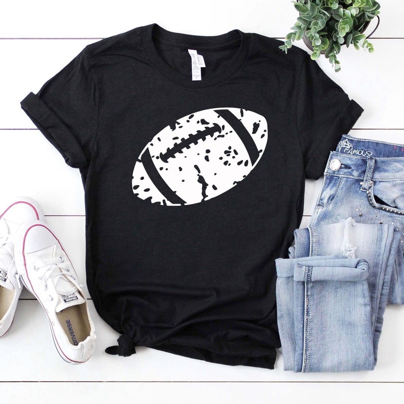 Football Shirts Football Shirt for Woman Distress Football - Etsy