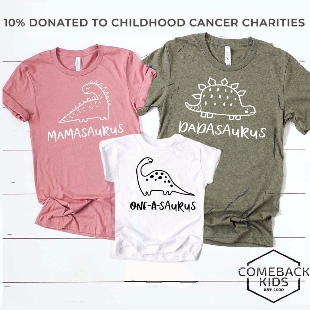 Mamasaurus Dadasaurus One-a-saurus Birthday Shirts Matching - Etsy