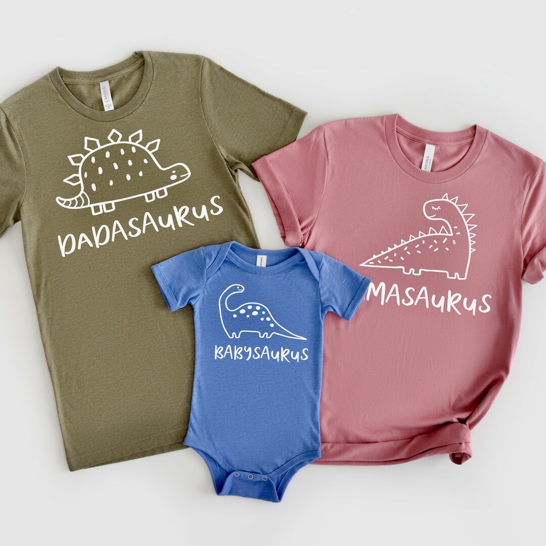Dinosaur Family Shirts Mamasaurus Dadasaurus Babysaurus Shirt Matching ...
