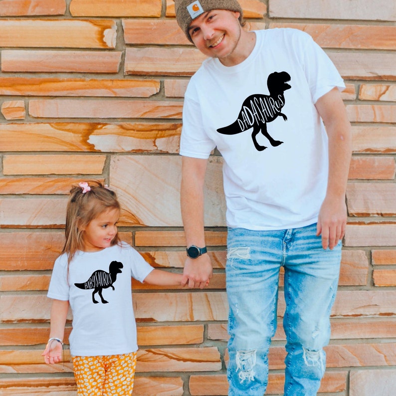 Father's Day Dad and Son Shirts Dadasaurus Shirt Daddy - Etsy