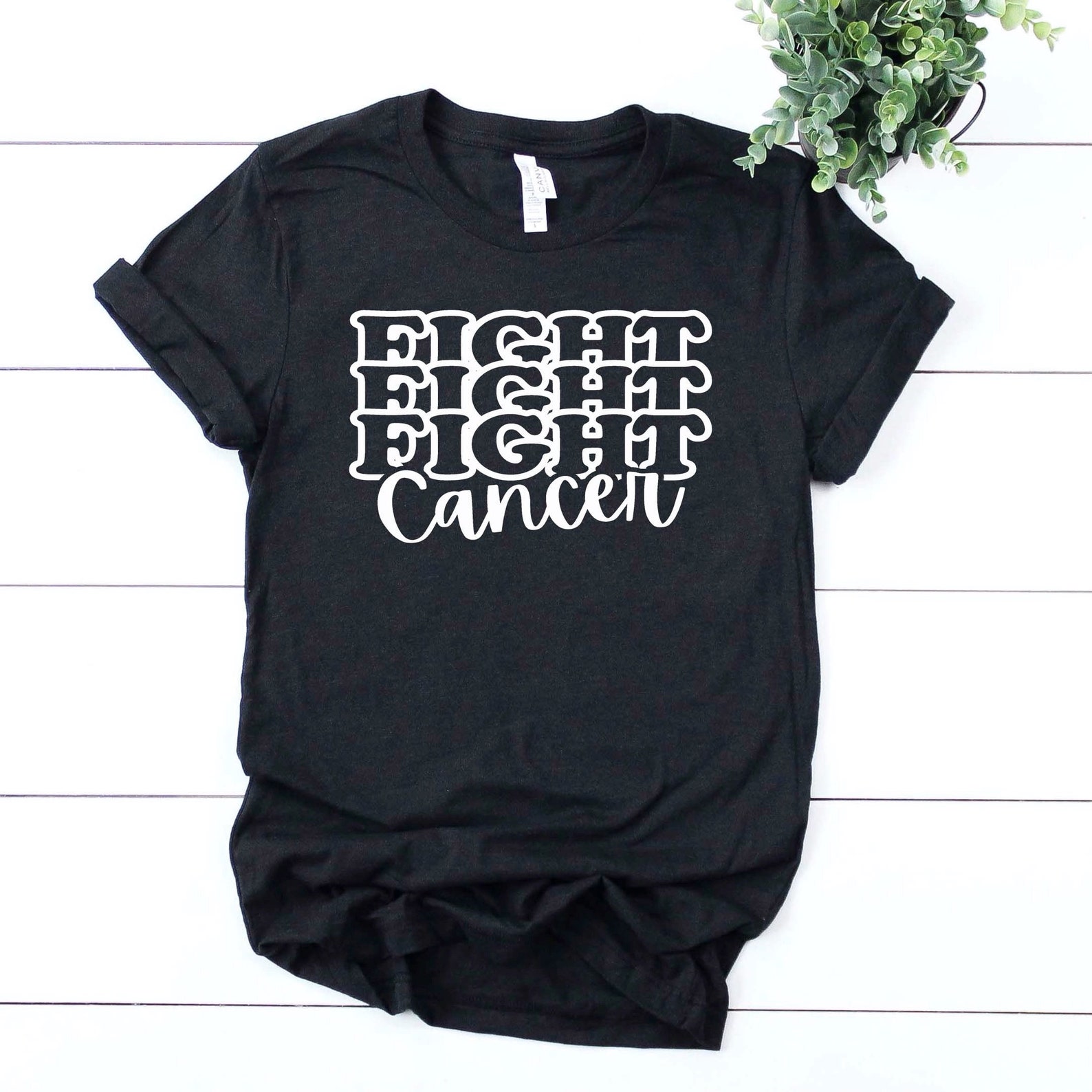 Fight Fight Fight Cancer Shirt Cancer Awareness Shirt Chemo | Etsy