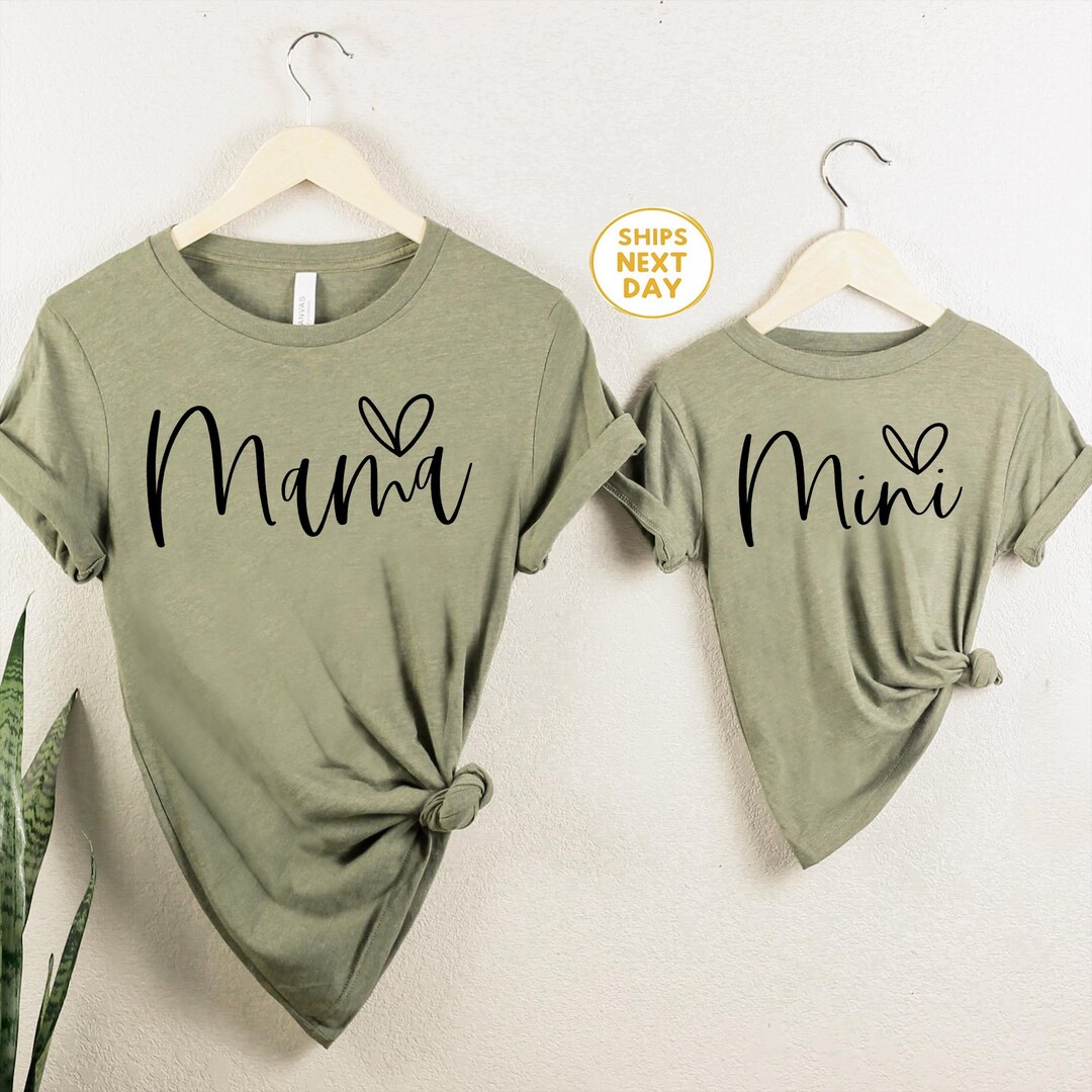 Mama and Mini Matching Shirts: Mother's Day Outfit - Etsy