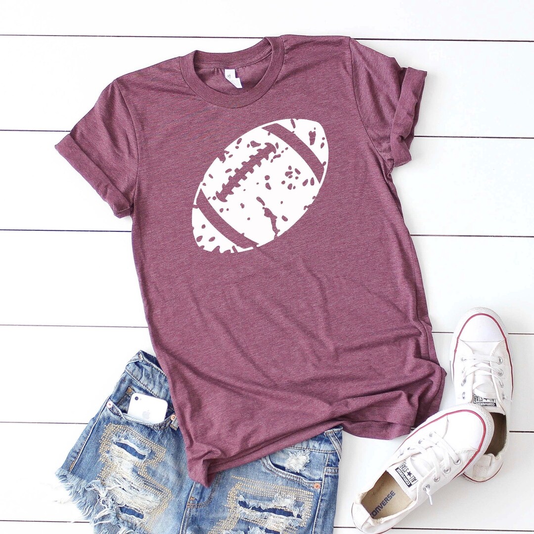 Football Shirts Football Shirt for Woman Distress Football - Etsy