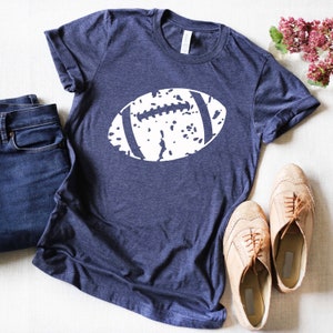 Football Shirts Football Shirt for Woman Distress Football - Etsy
