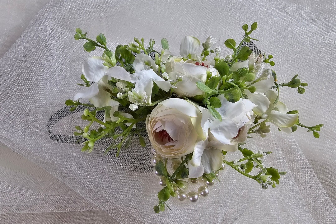 Rose Hydrangea Corsage for Prom Bridal Wrist Corsage Rose Wedding ...