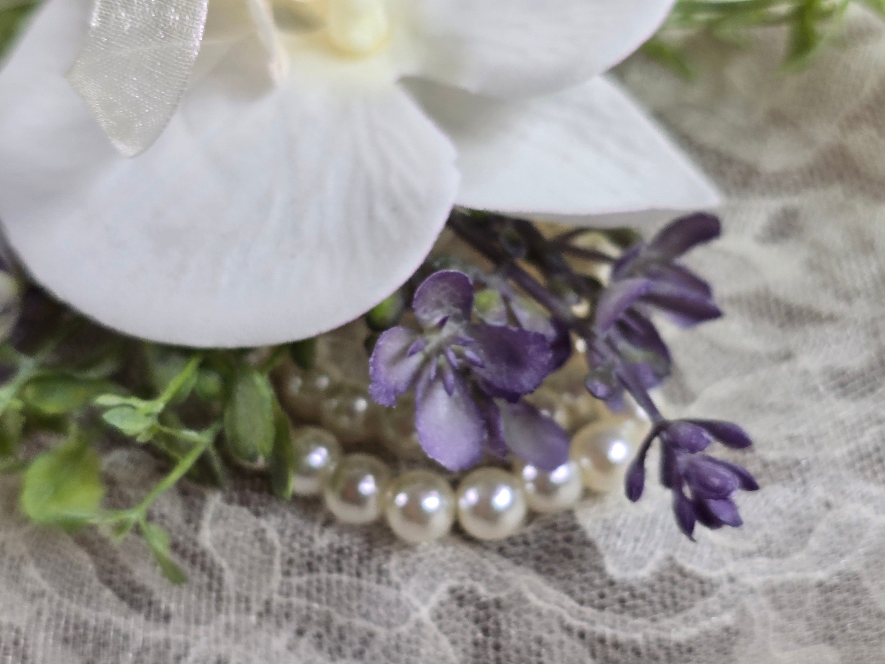 Artificial Orchid Flower and Lilac Corsages for Wedding/prom/bridal - Etsy