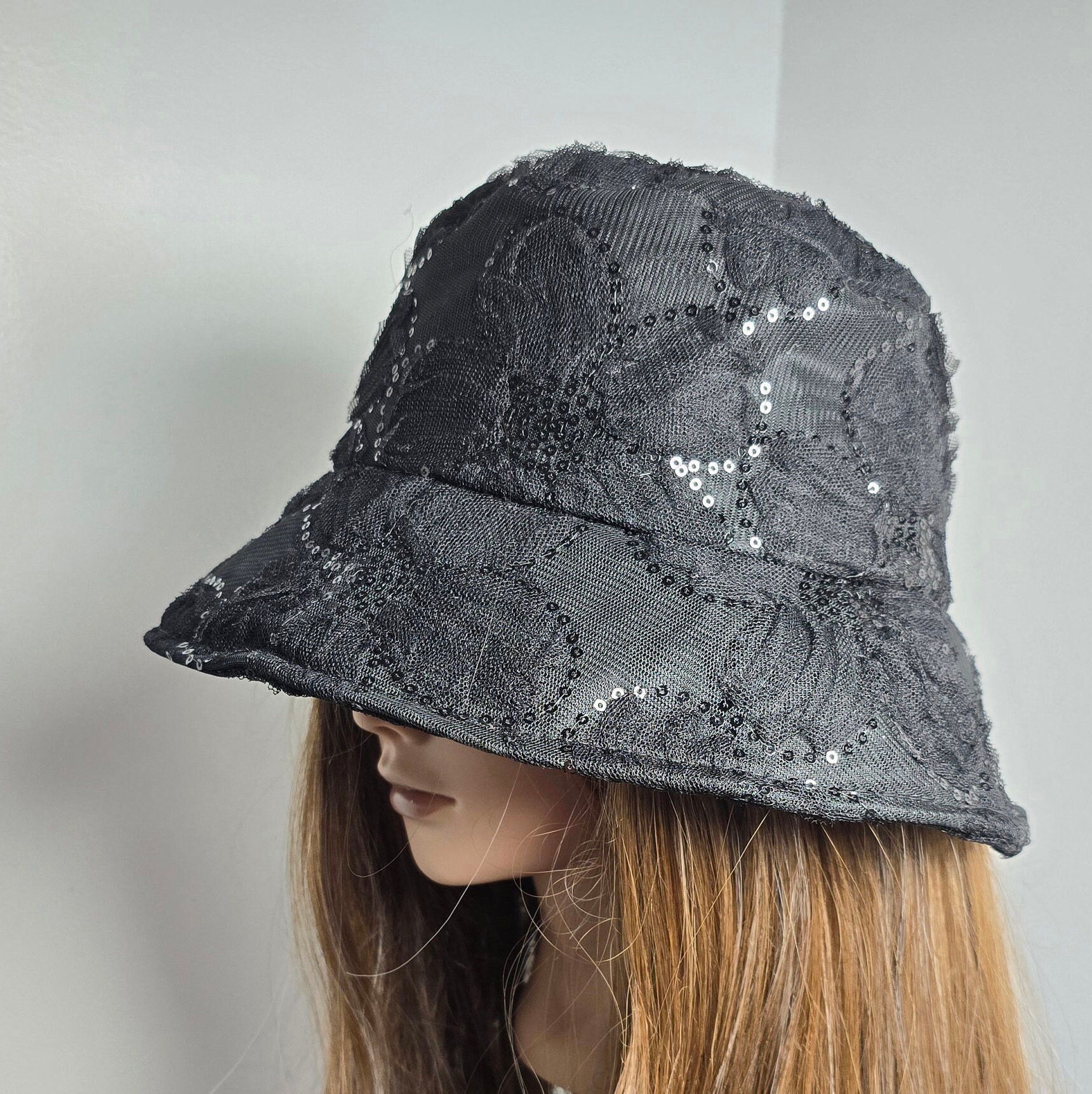 Summer Foldable Sun Beach Hats Accessories 3D Lace Flower Bucket Hat ...