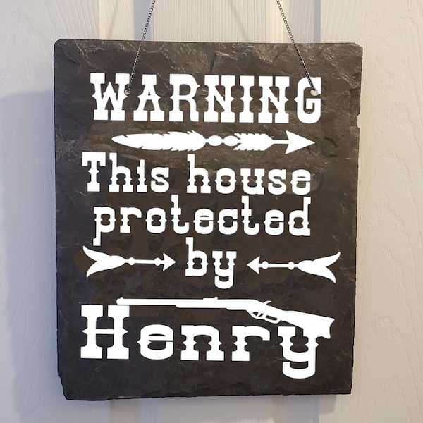 Protected by Smith and Wesson Sign - Etsy