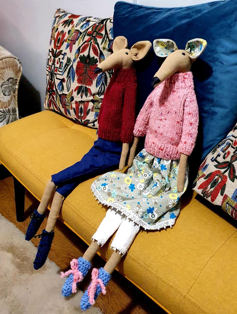 OOAK Large Scandi Inspired Handmade Mouse Unique and Beautiful Long ...