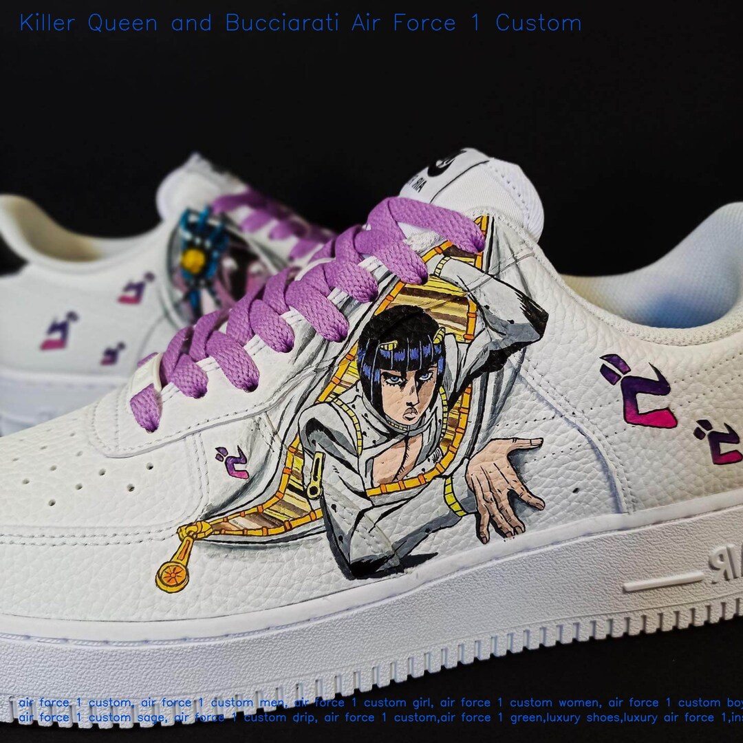 Killer Queen and Bucciarati Air Force 1 Custom Perfect Gift - Etsy