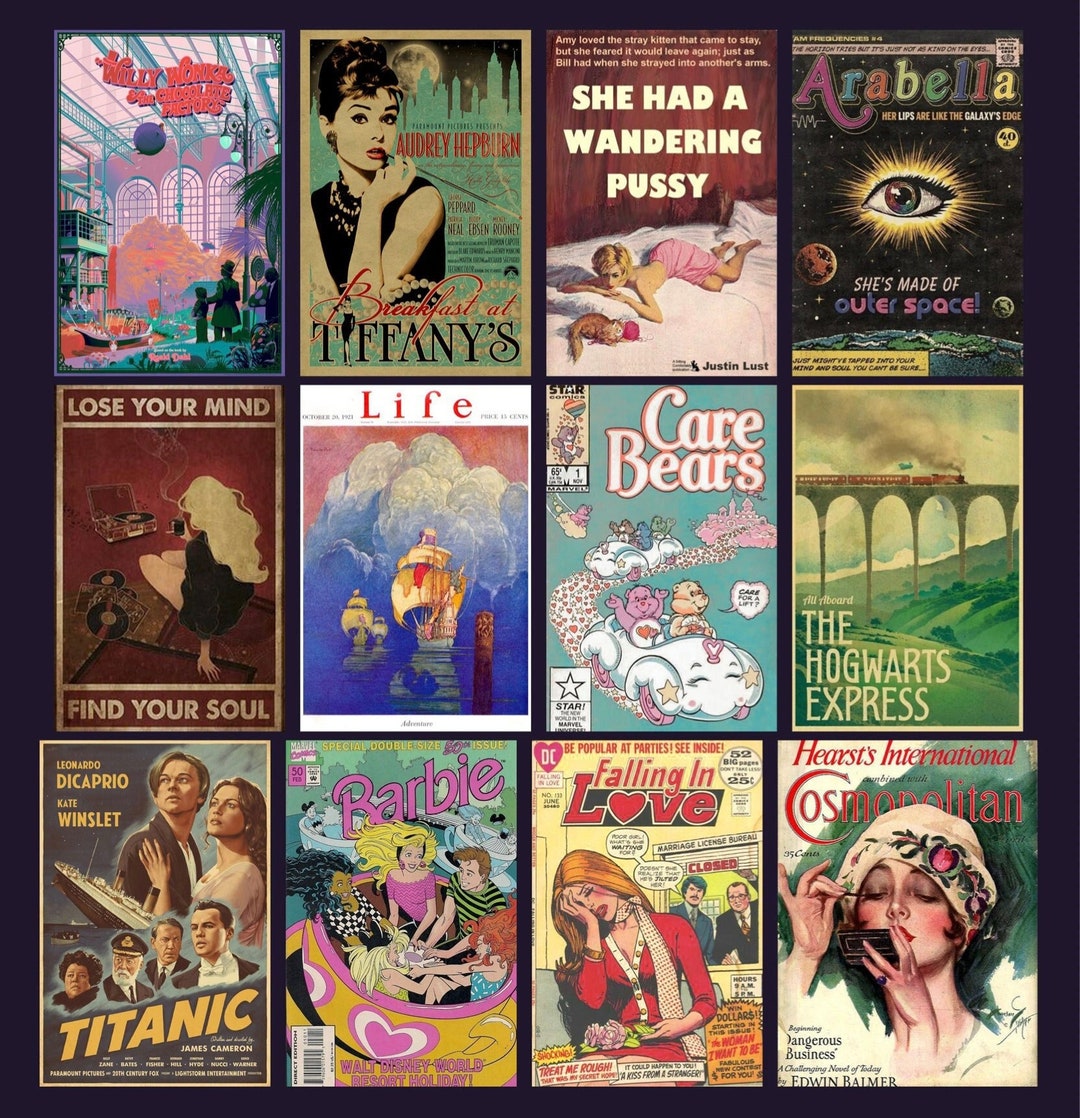 90s Vibes Vintage Wall Posters, DIGITAL DOWNLOAD read the Description ...