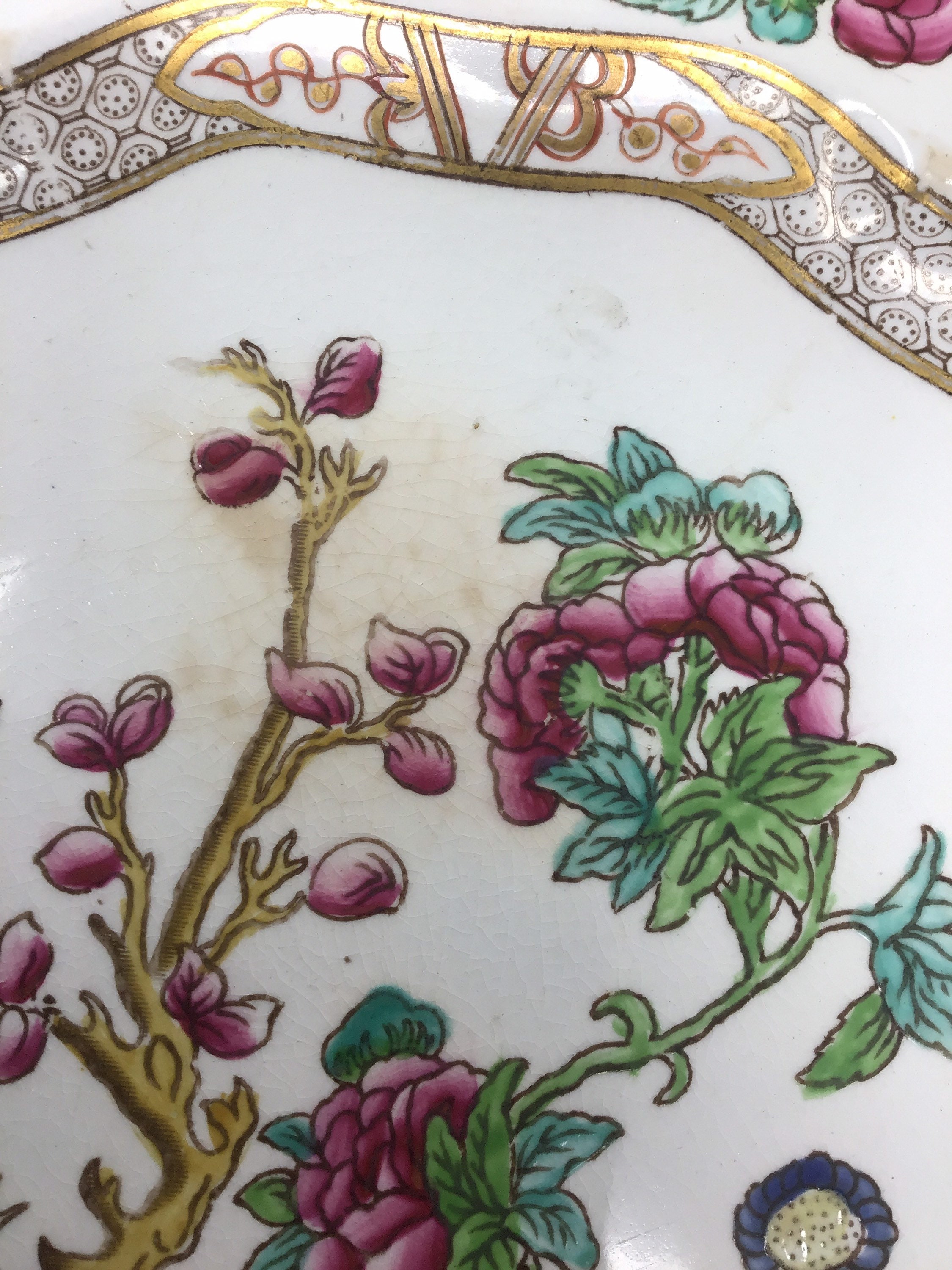 ORIENTAL PLATES Antique Indian Tree by Booths China Plate Made in ...