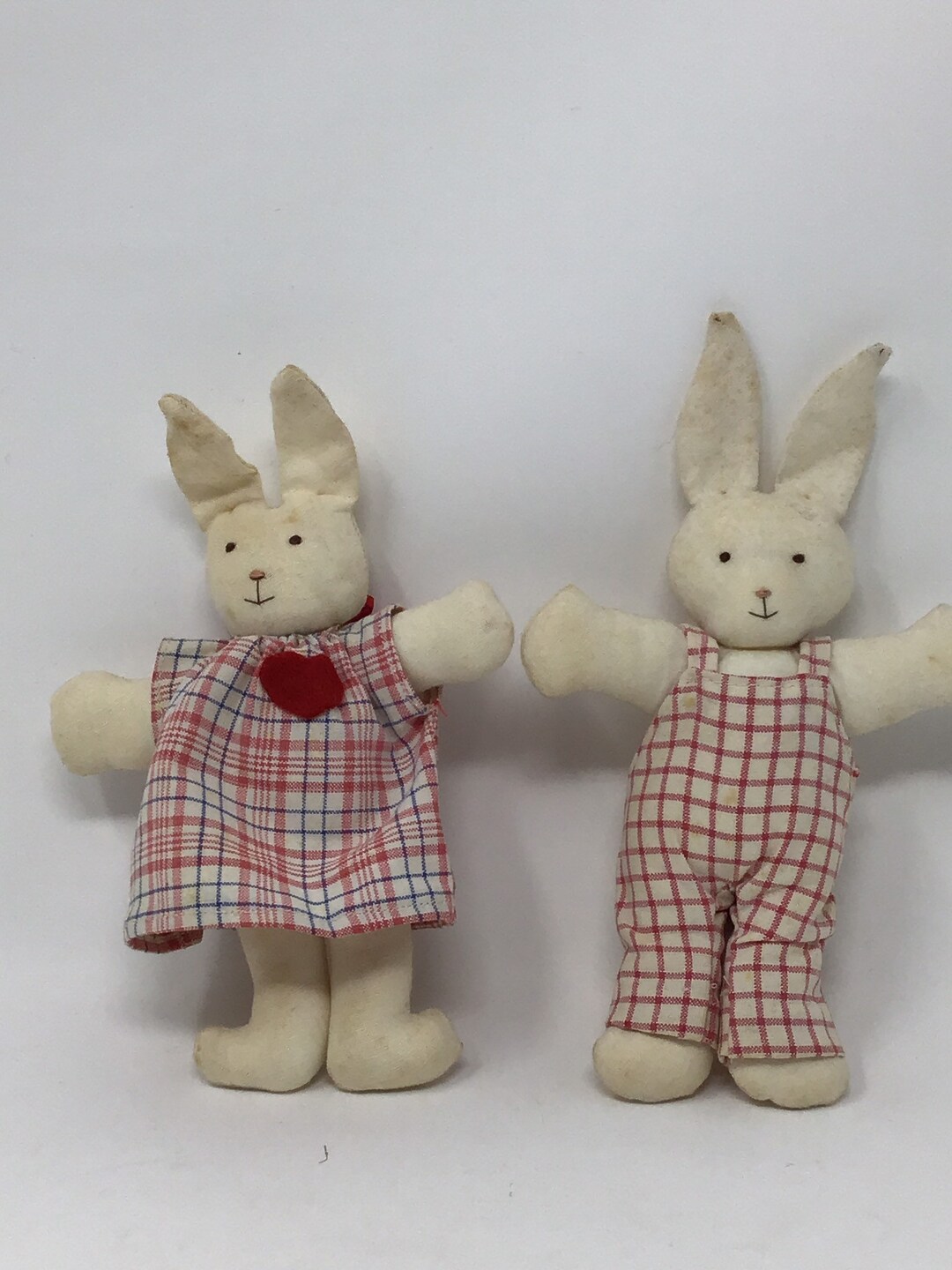 Vintage Muslin Bunnies. Basket of Vintage Rabbits From the 70's ...