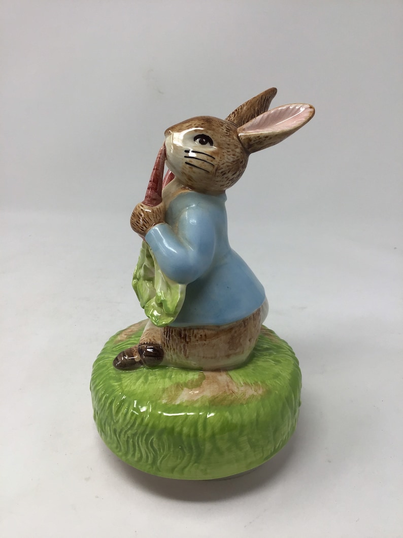 Beatrix Potter Vintage Peter Rabbit Music Box, by Schmid, “small World ...