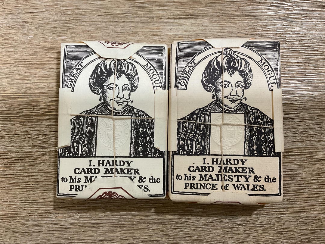 CARDS I. Hardy Card Maker to His Majesty —- Sealed Never Opened—great ...