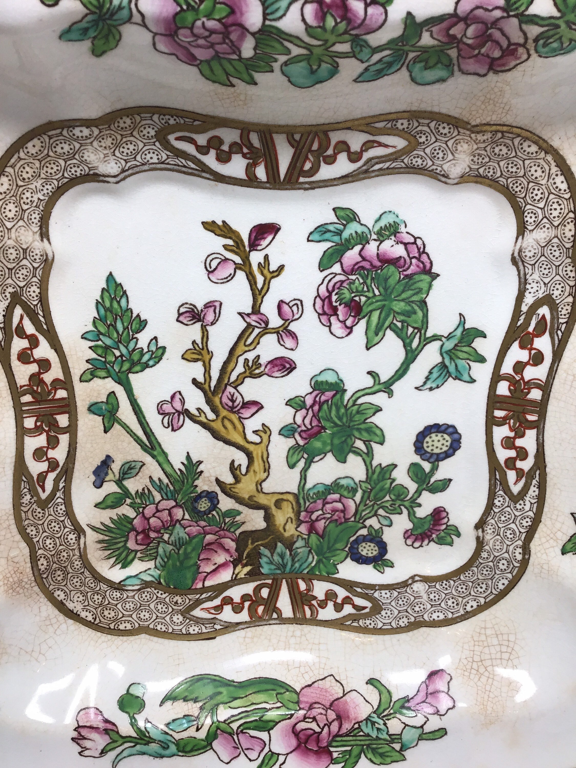 Oriental PLATES Antique Indian Tree Plate by Booths of England, Bon Bon ...