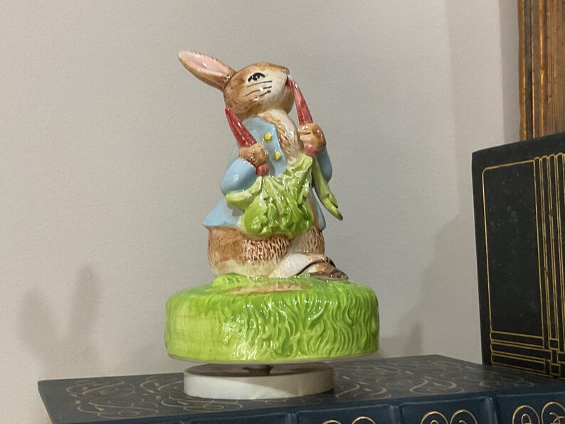 Beatrix Potter Vintage Peter Rabbit Music Box, by Schmid, “small World ...