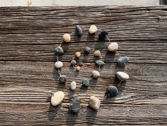 Quartz and Basalt Rain/garden Chain - Etsy