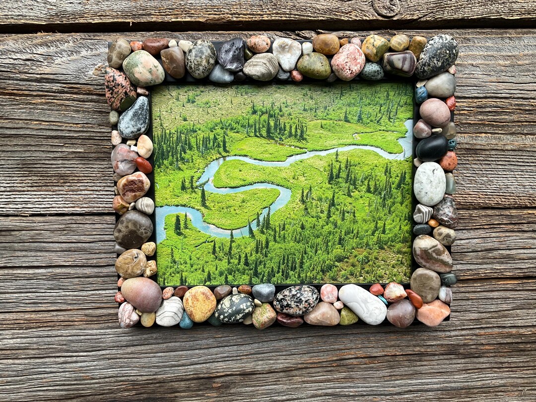 Picture Frame With Great Lakes Rocks 8x10 - Etsy