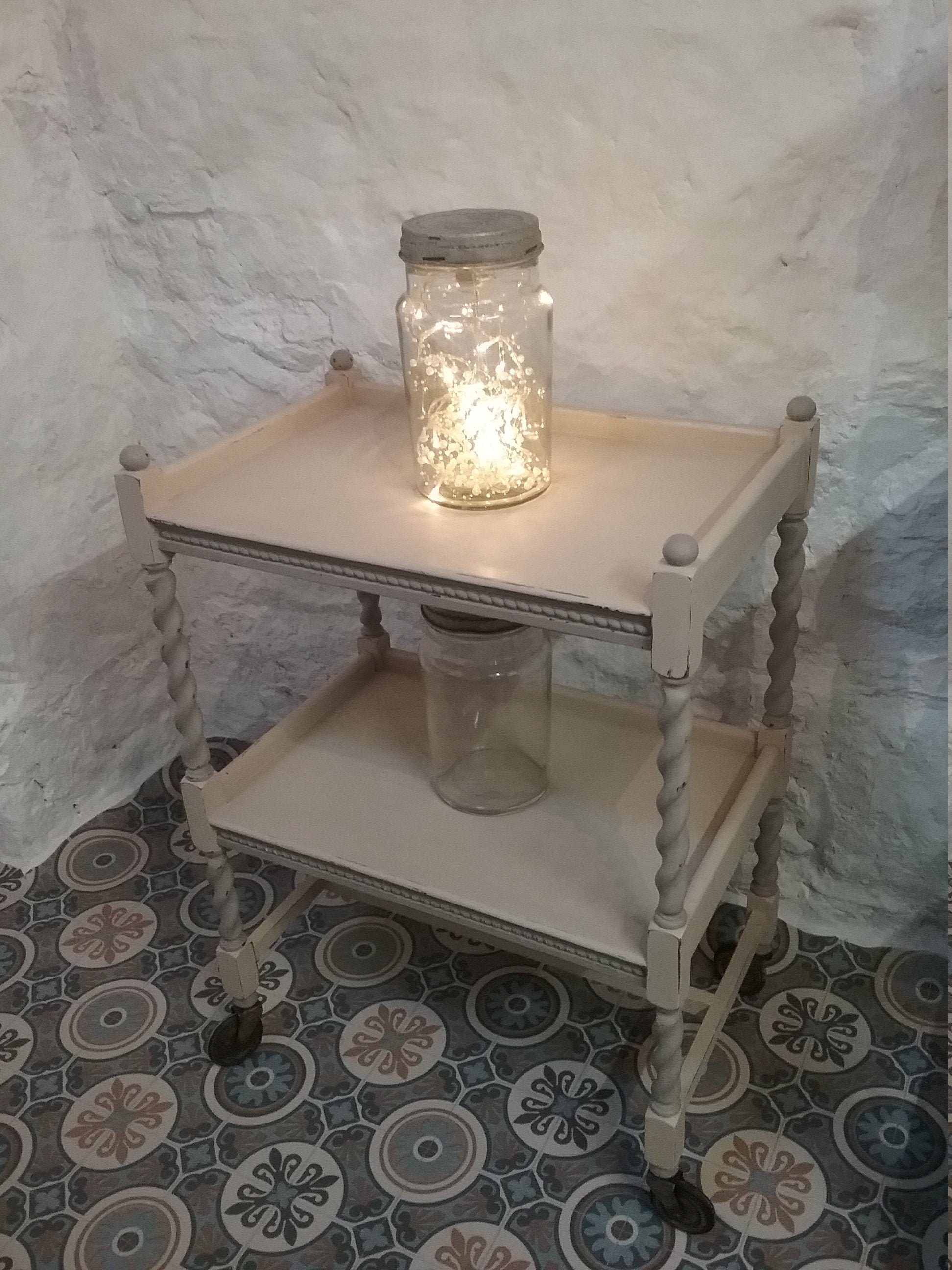 Vintage Drinks Trolley, Painted Drinks Trolley, Vintage Tea Trolley ...