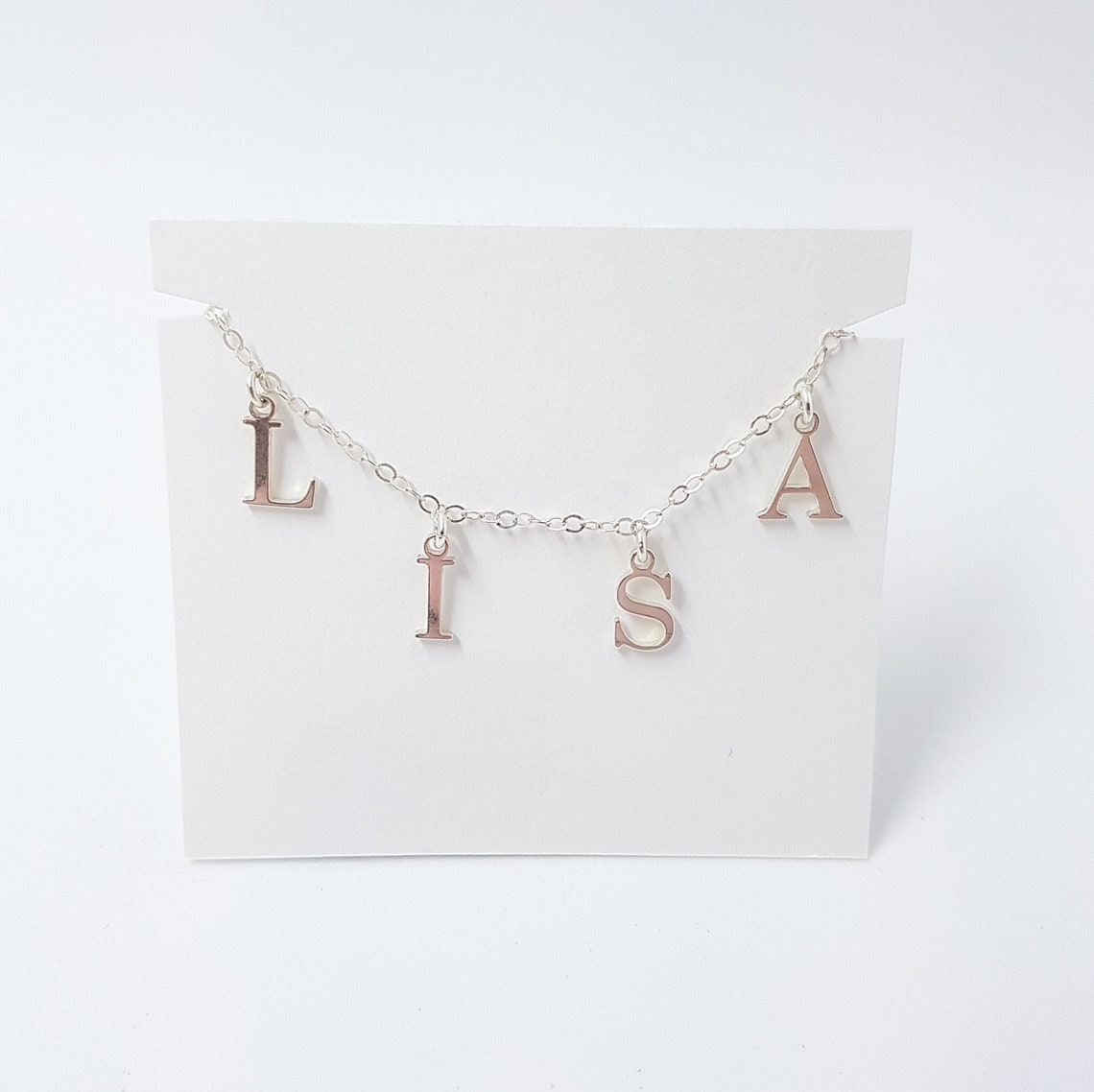 Personalized Name Necklace 925 Silver Letters Gifts For Etsy