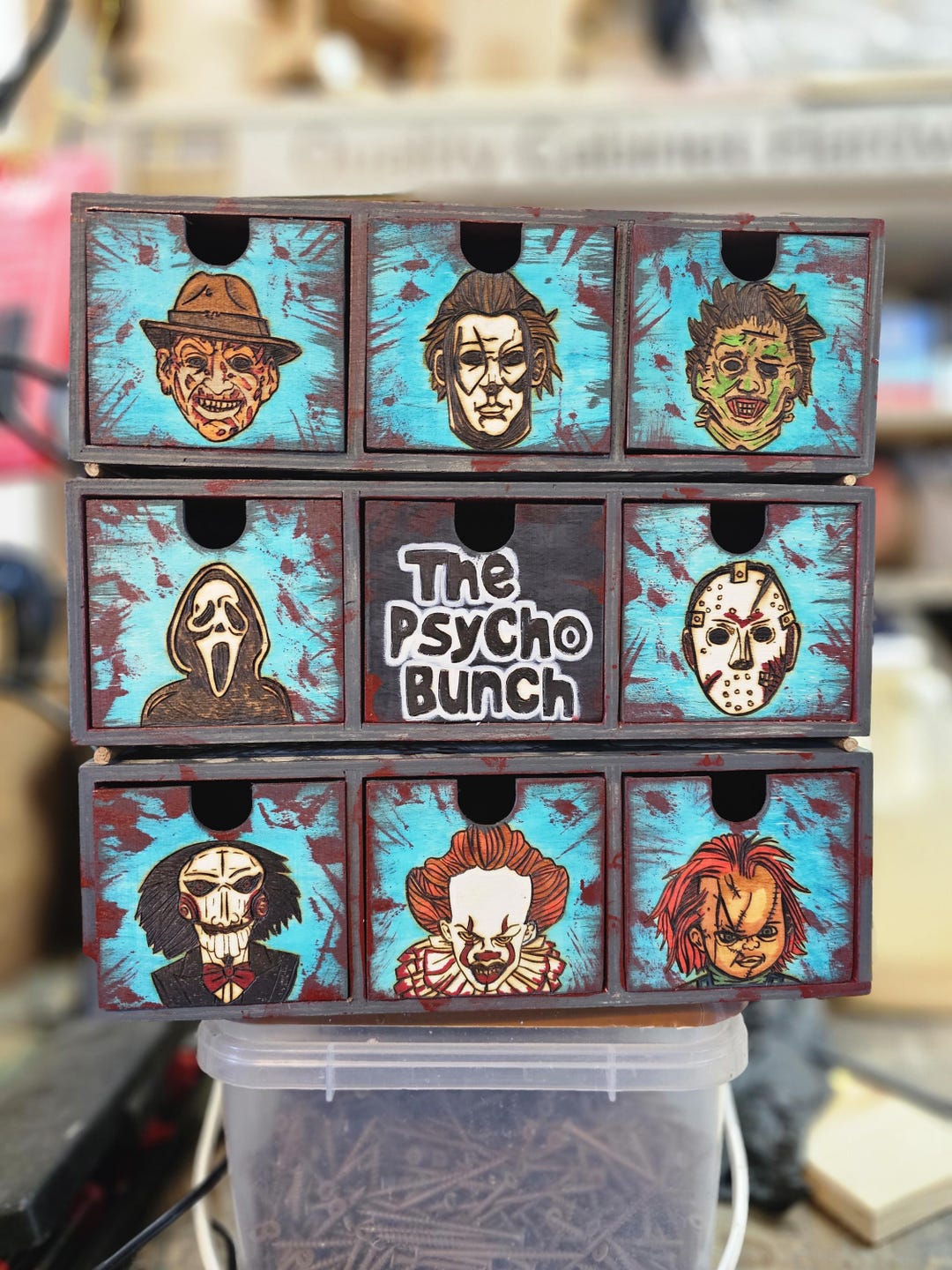 The Psycho Bunch Boxes - Etsy