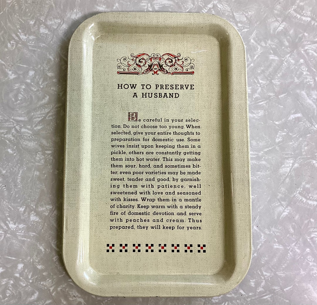 Vintage Ball Canning Metal Advertisement Tray, Tin Tray, How to ...