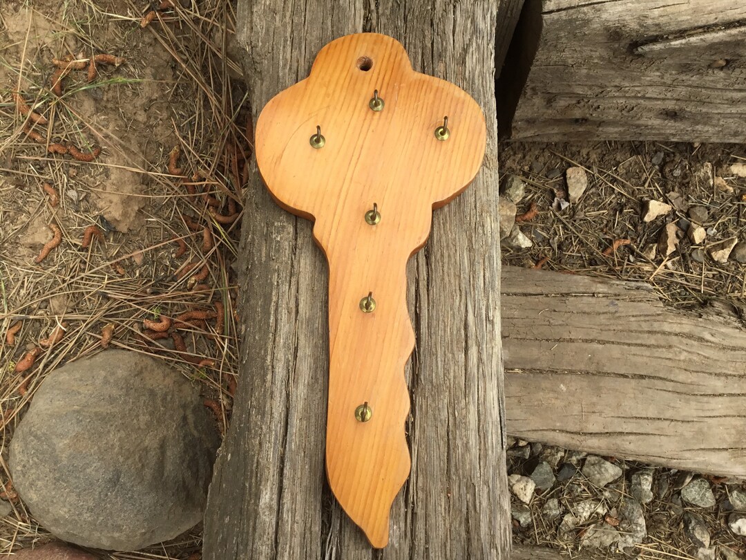 Large Wood Key Holder Hand Made - Etsy Italia