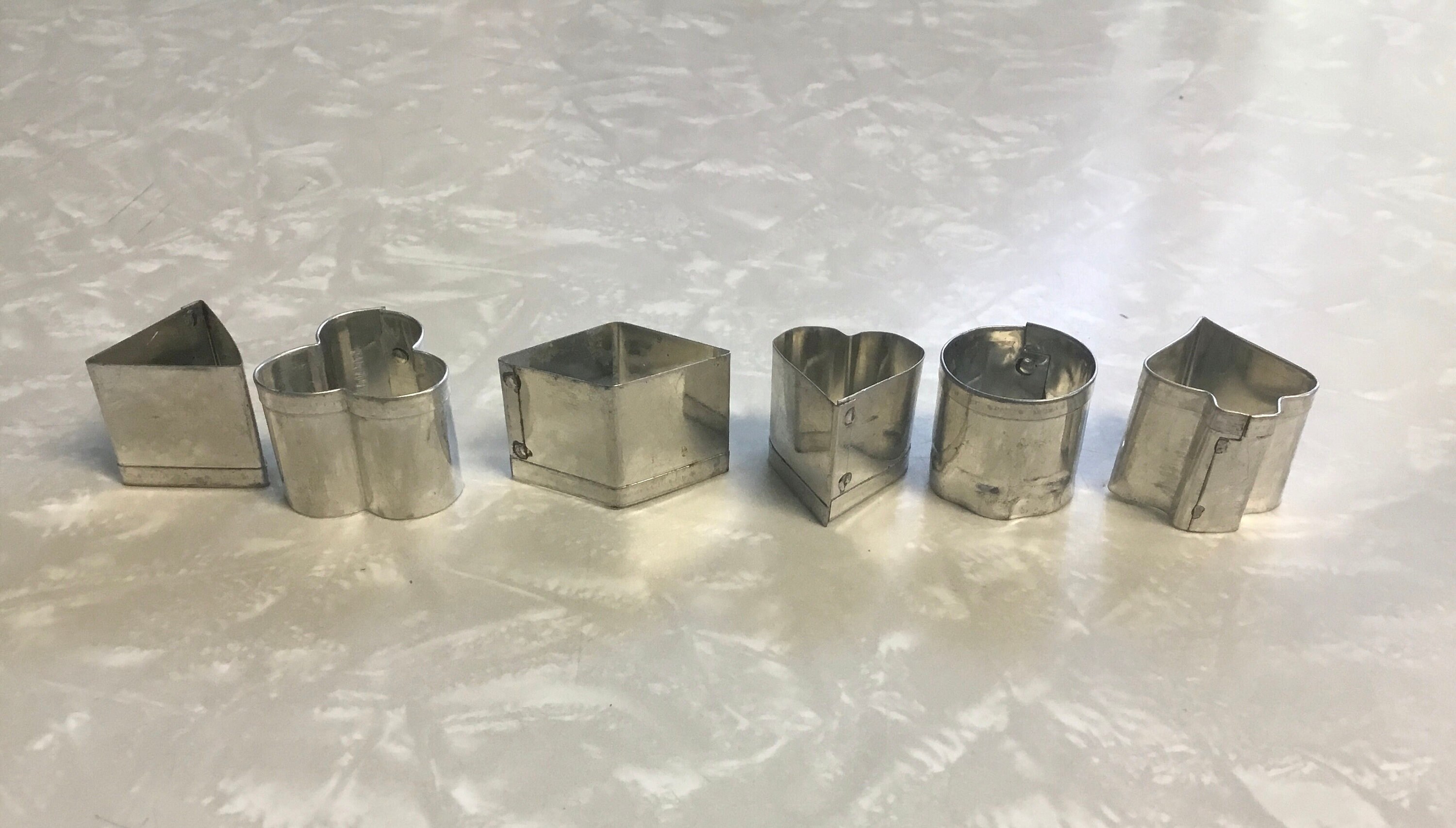 Six Mini Metal Molds Sandwich Canapé Petit Fours Aspic | Etsy