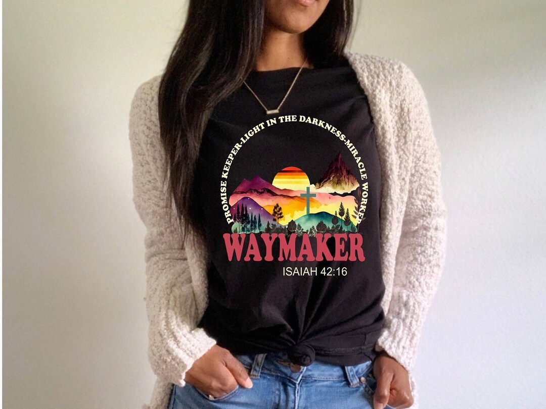 Cool Retro Vintage Waymaker Promise Keeper Miracle Worker/unisex Soft ...