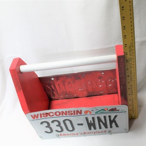 Magazine Rack Redesigned Handmade License Plate Tool Box - Etsy