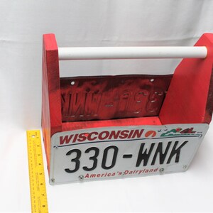 Magazine Rack Redesigned Handmade License Plate Tool Box - Etsy