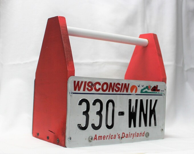 Magazine Rack Redesigned Handmade License Plate Tool Box - Etsy