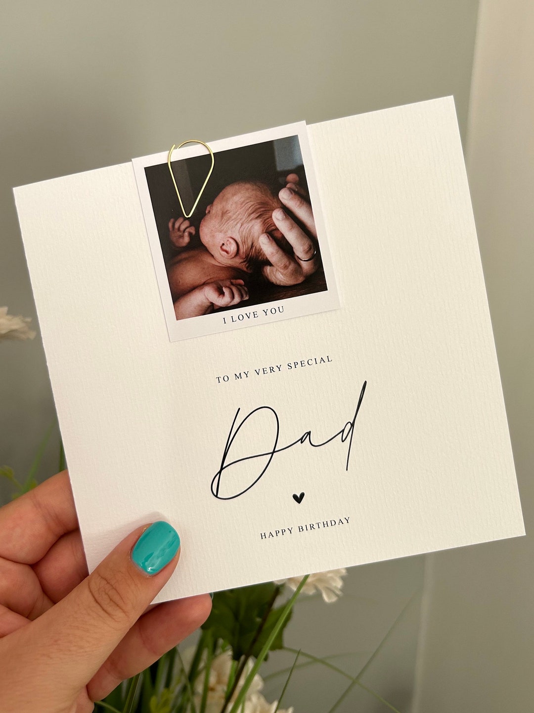 Personalised Birthday Card Photo Birthday Card Happy Birthday Dad to My ...