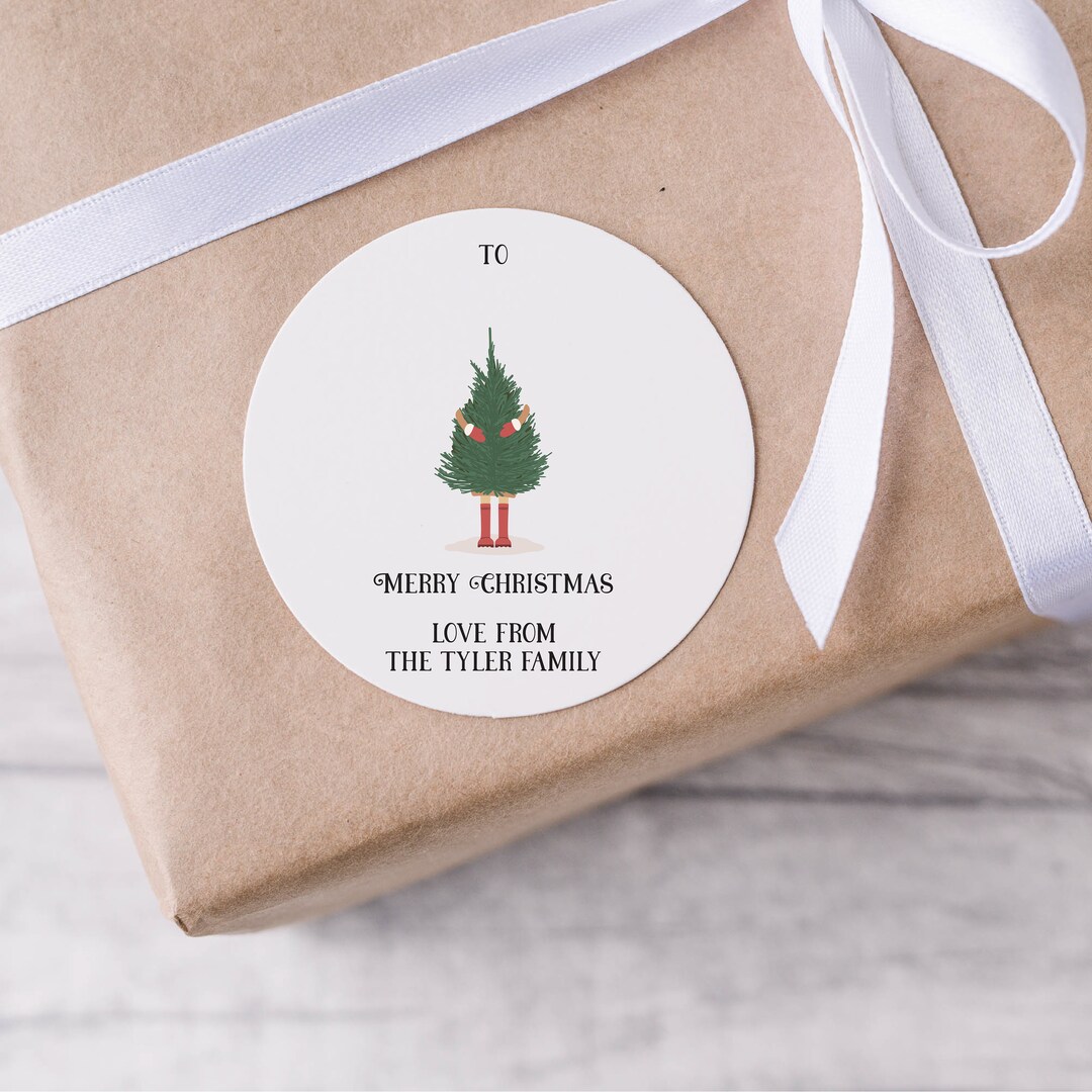 Personalised Christmas Labels Stickers Christmas Gift Labels Family ...