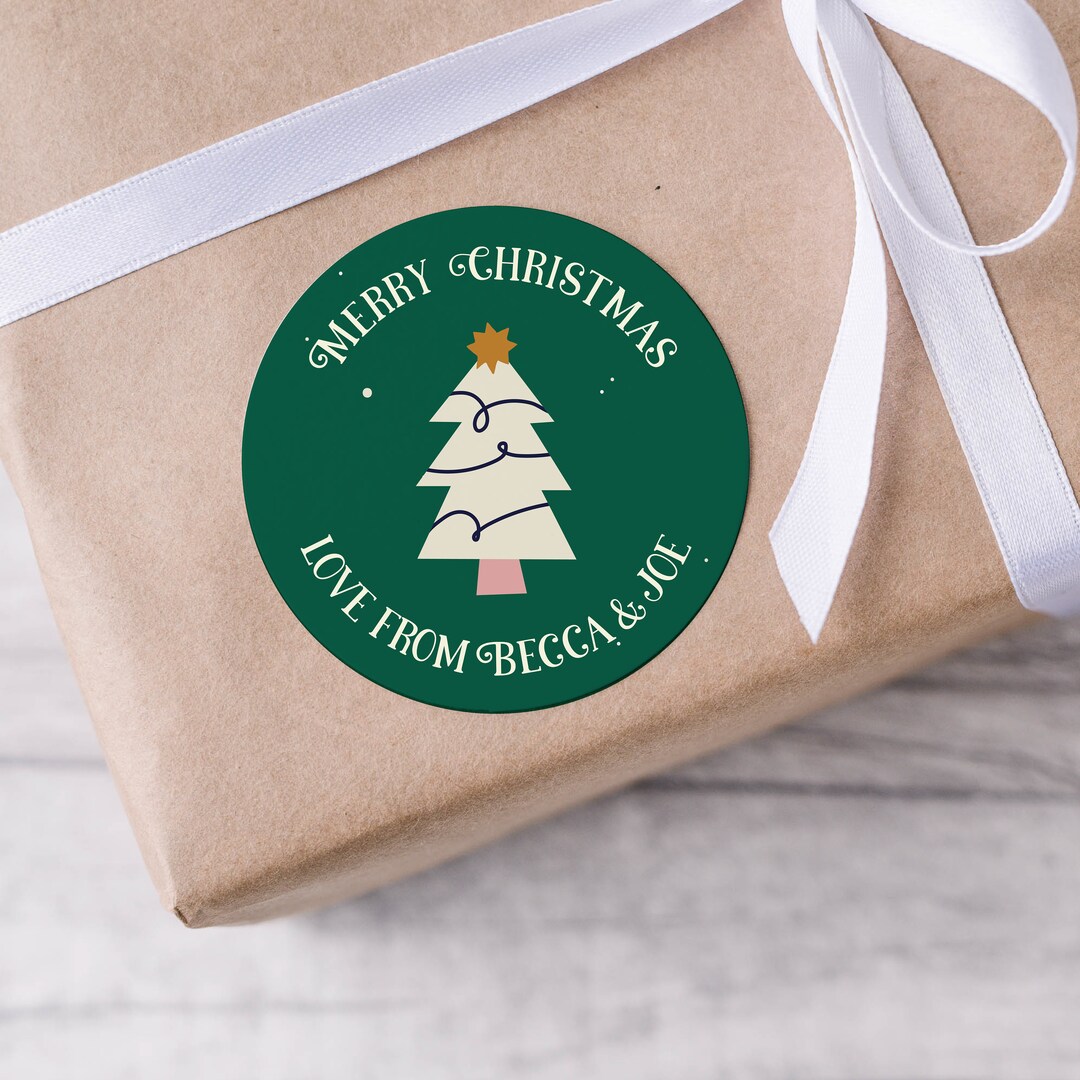 Personalised Christmas Labels Stickers Christmas Gift Labels Family ...