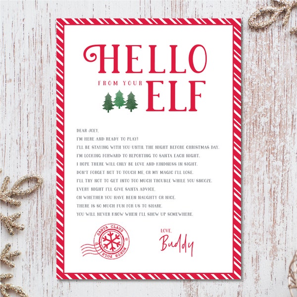Letter From Elf - Etsy