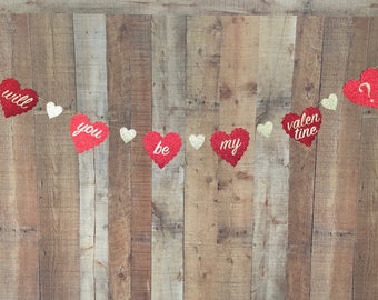 Be My Valentine Banner - Etsy