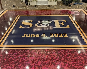 Floral Floor Wrap, Wedding Dance Floor Decal, Custom Floor Decal ...