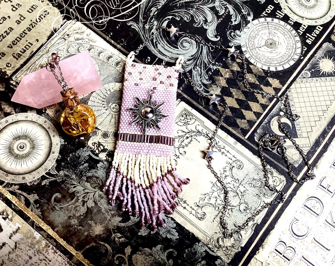Solar Alignment Amulet Beaded Spell Bag - Etsy