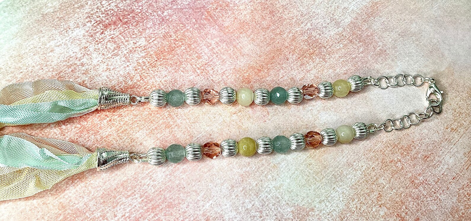 Cancer Gemstone Ribbon Amulet, Zodiac Crystal Necklace, Astrology Sun ...