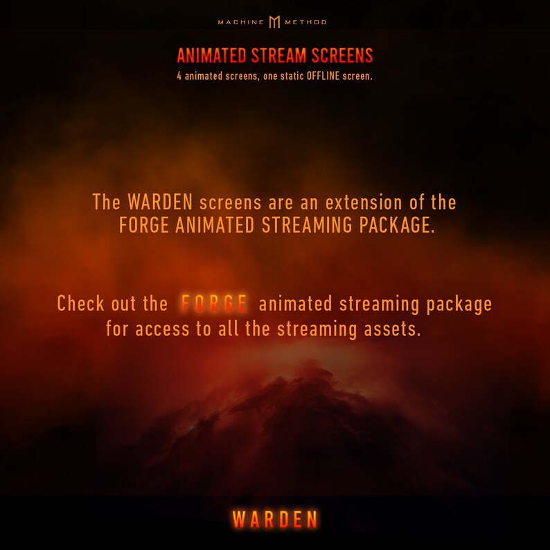 Twitch Stream Screens Animated Overlay Screens Skull Starting Soon ...