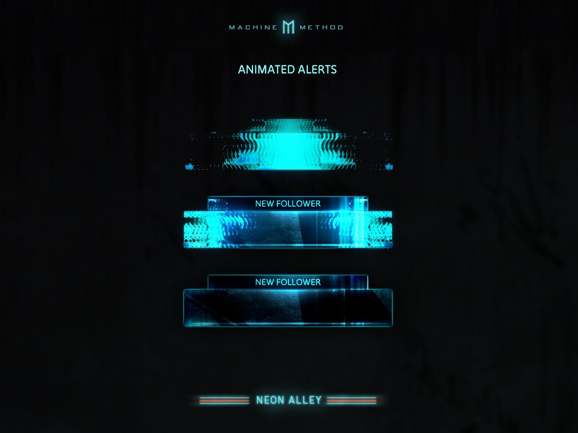 Streaming Twitch Overlay Animated Alerts Twitch Stream Screen Overlay ...