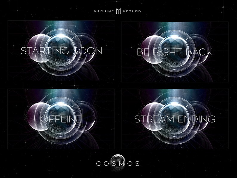 Cosmos Streaming Package Includes Twitch Overlays With - Etsy