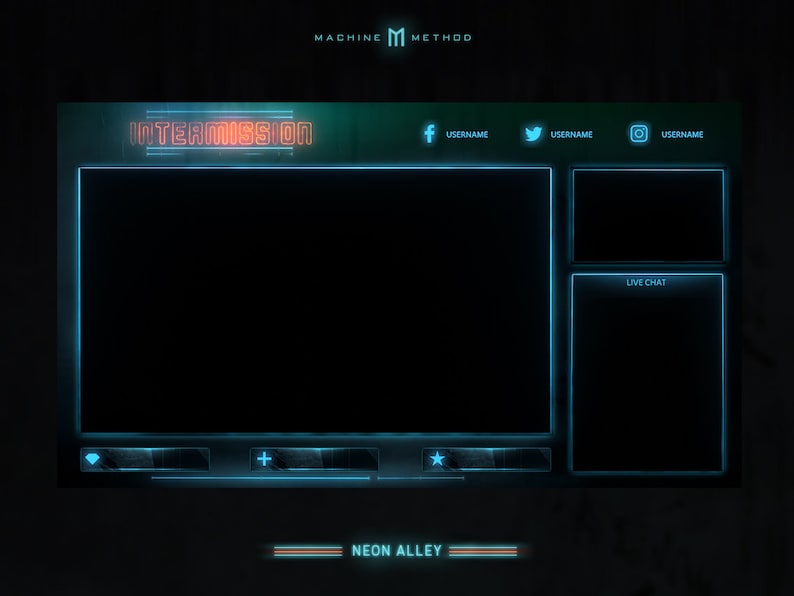 Streaming Twitch Overlay Animated Alerts Twitch Stream Screen Overlay ...